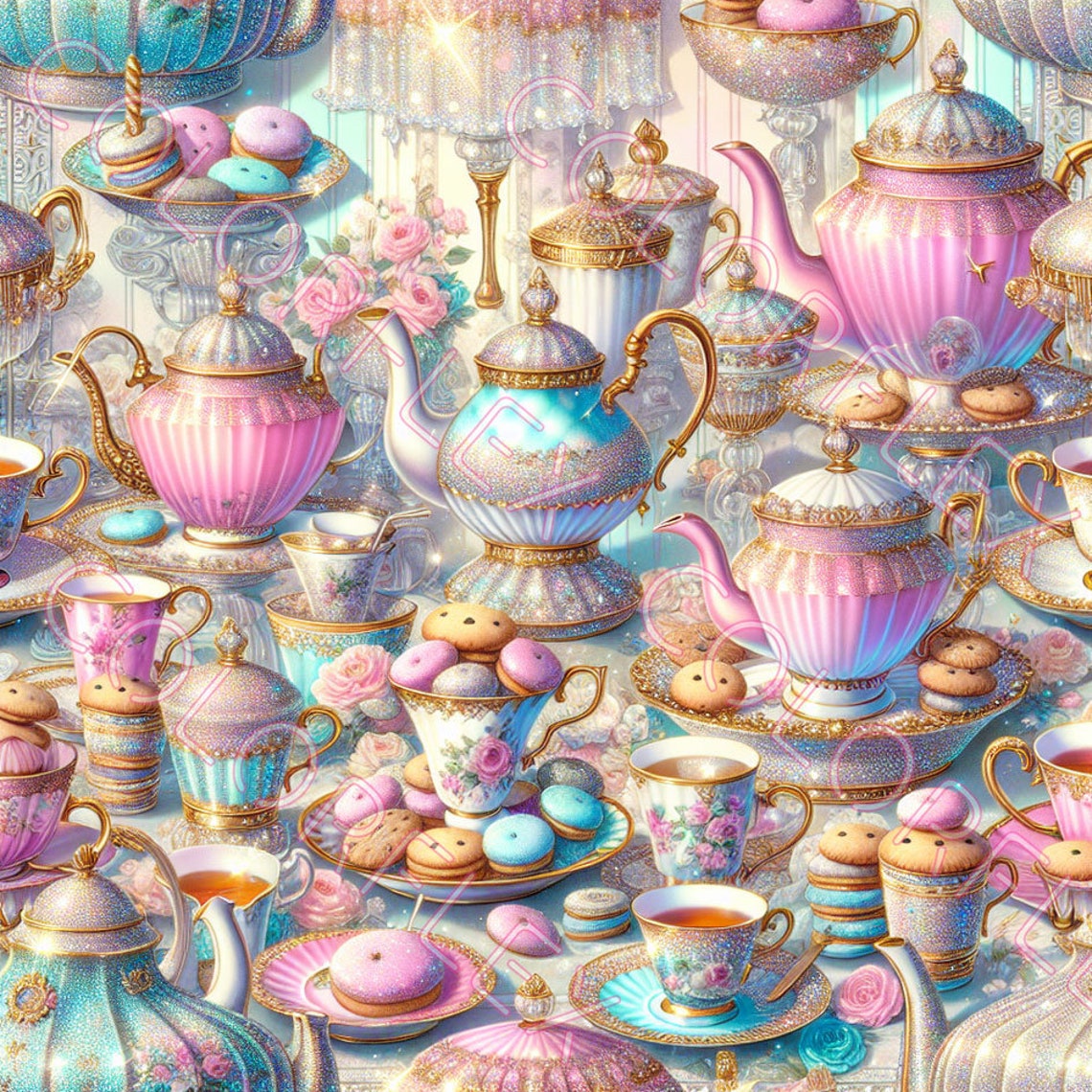 Tea-party(11) - High Resolution Vector File -instant Digital Download ...