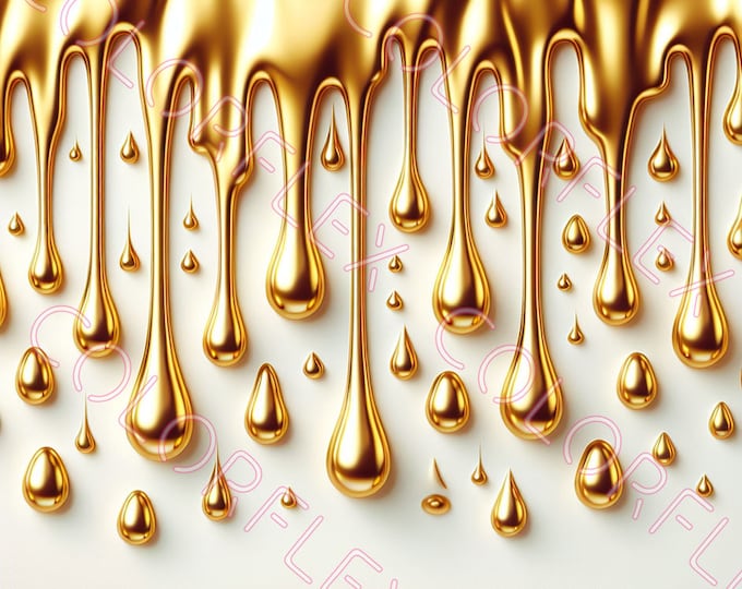 Gold-drip High Resolution Vector File instant Digital Download ...