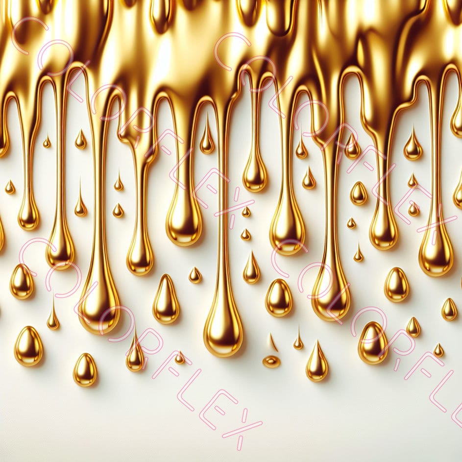 Gold-drip - High Resolution Vector File -instant Digital Download ...