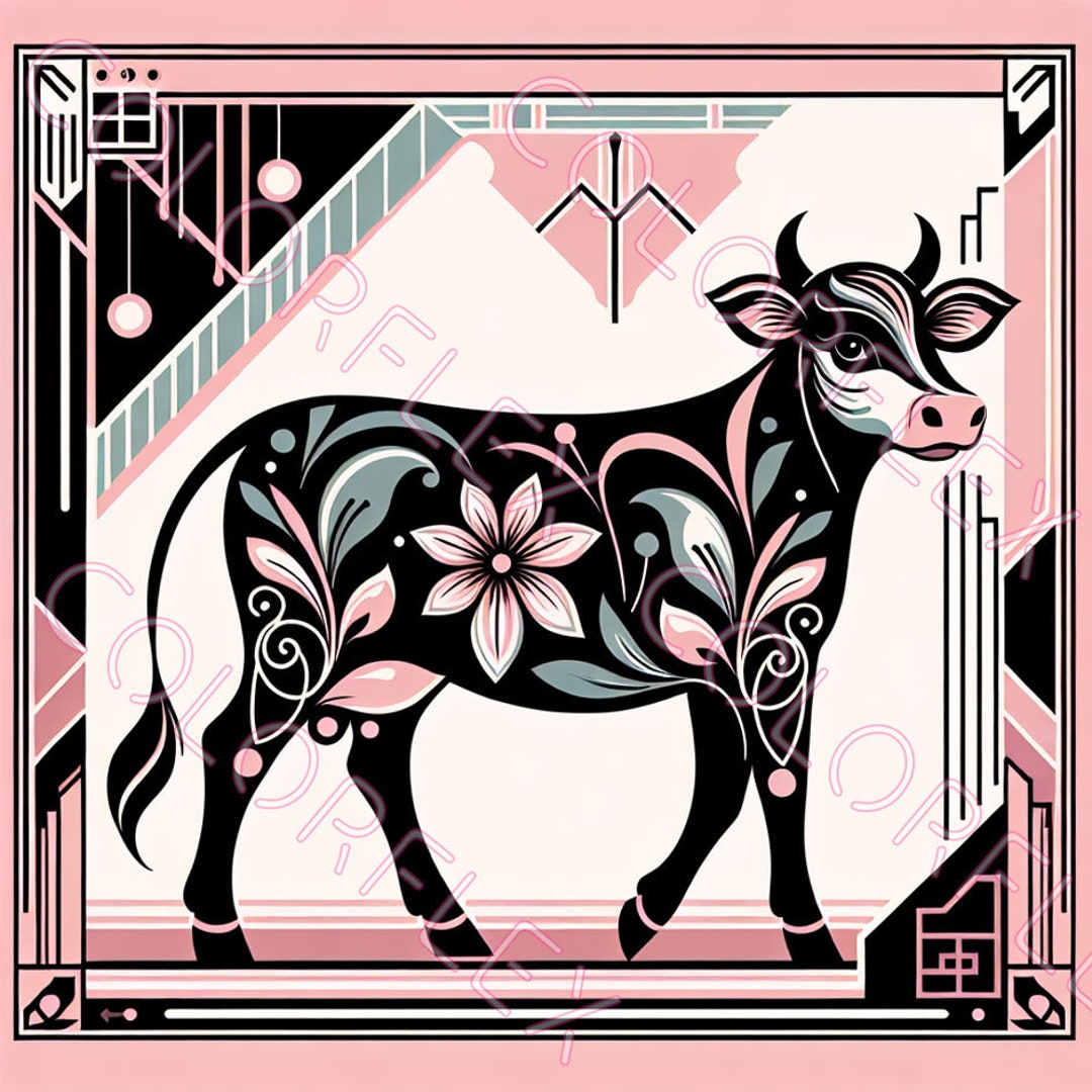 Cow-design(3)- High Resolution Vector File -instant Digital Download ...