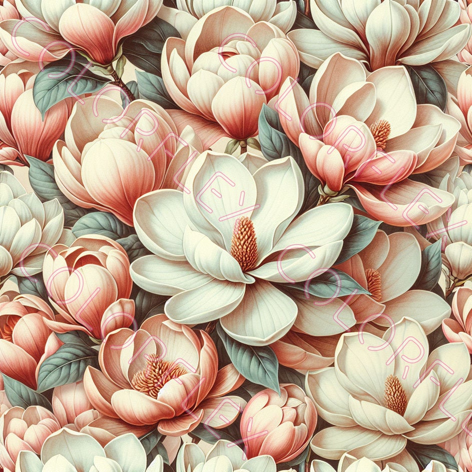 Magnolias(7) - High Resolution Vector File -instant Digital Download ...