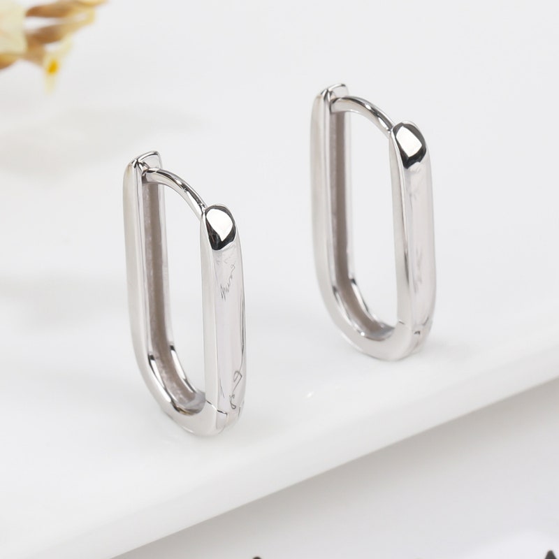 Rectangle Hoops - Etsy
