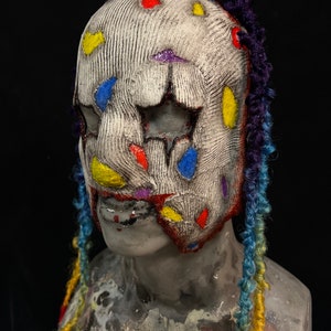 Jawless Stalker Clown Half Mask Clown Mask, Half Mask, Scary Mask ...