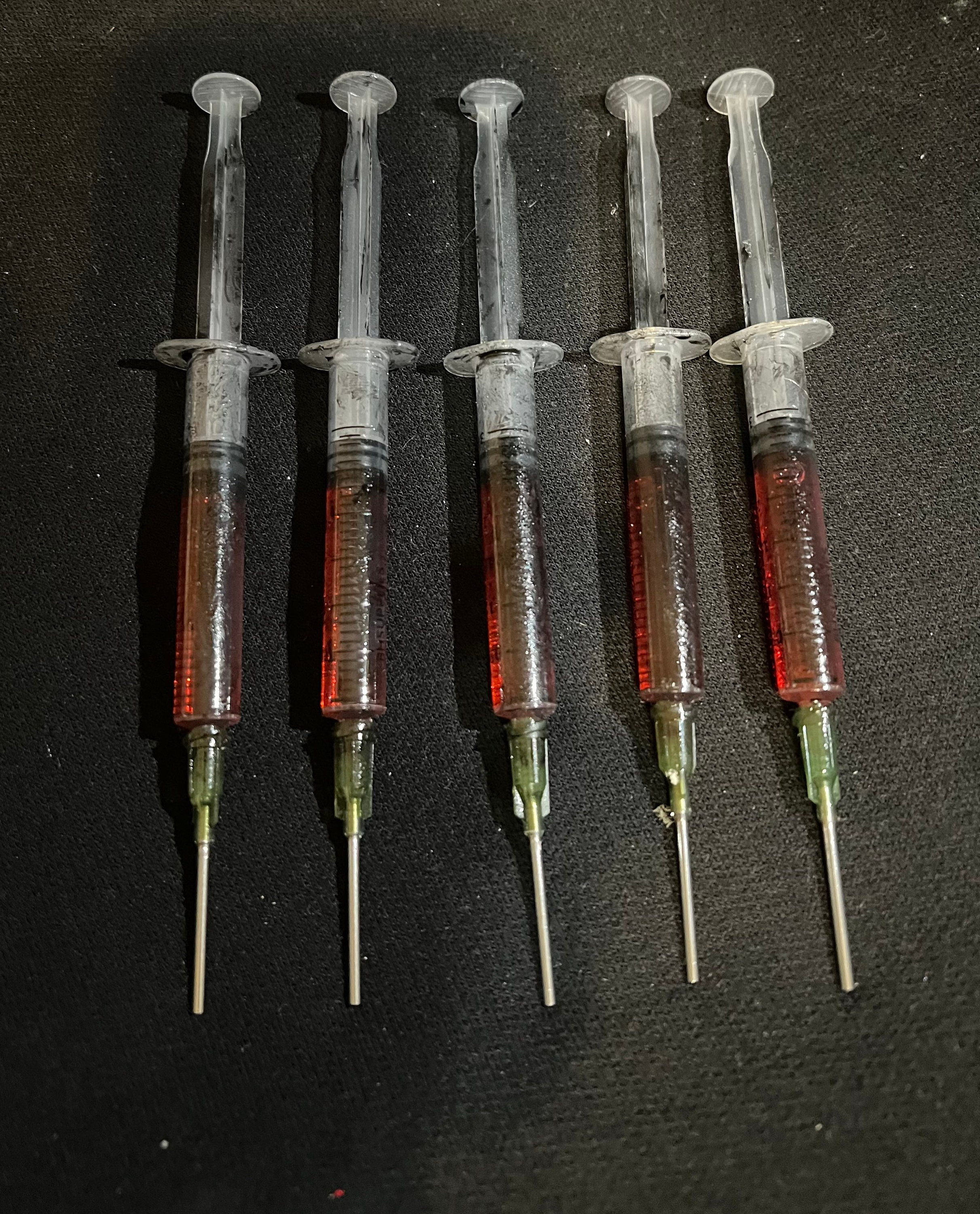 Blood Red 3ml Distressed FX Syringes With Blunt Tip pack of - Etsy
