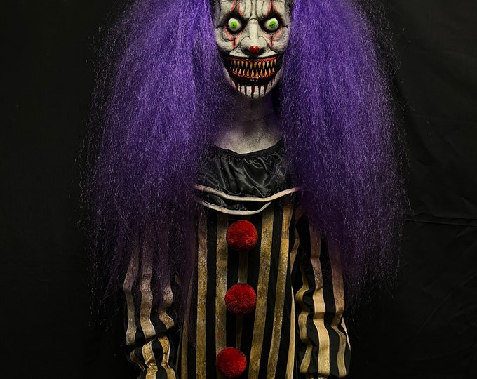 4ft Static Clown Prop | Posable, Static Prop, Halloween Prop, Scary ...