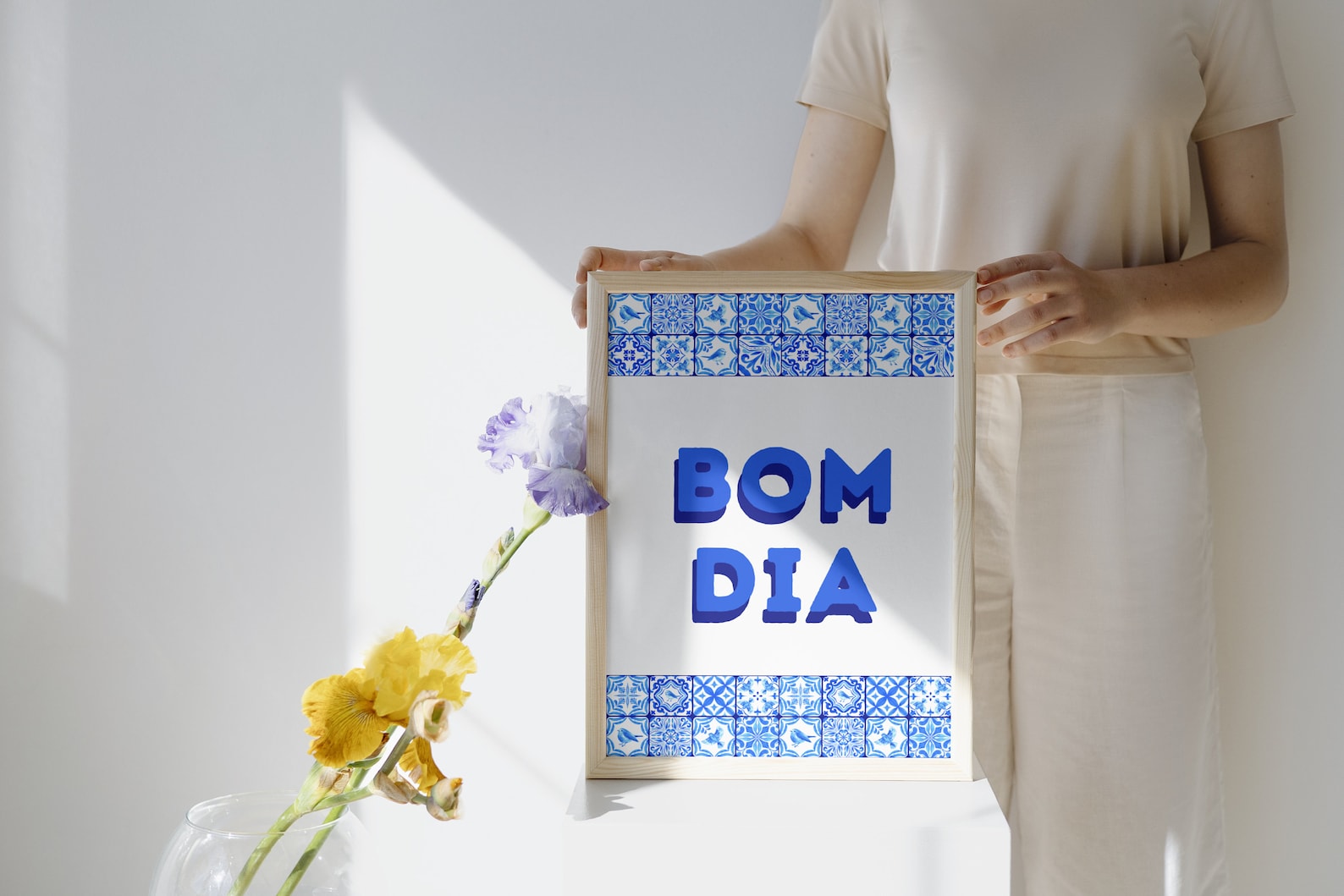 Bom Dia Poster Print | Digital Downloadable Art, Portuguese Poster ...