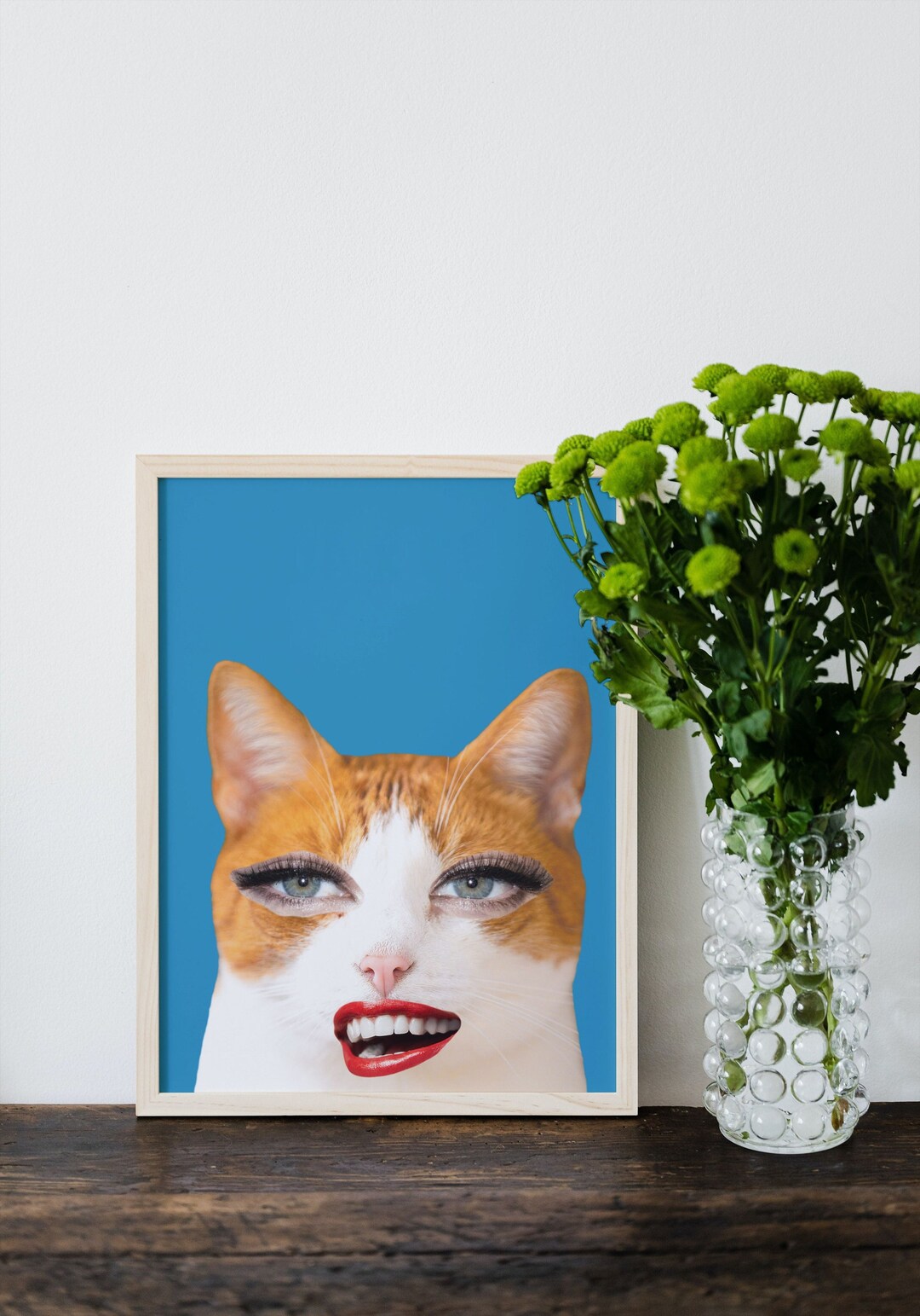 Cat Collage Poster, Cat Poster, Cat Wall Art, Cat Wall Decor, Weird ...