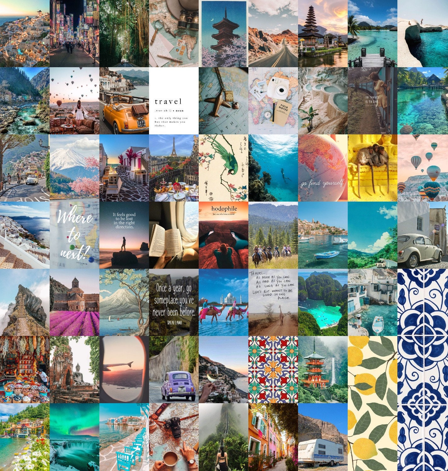 Travel Collage Wallpaper