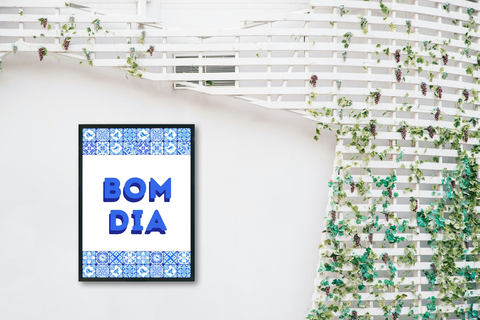 Bom Dia Poster Print | Digital Downloadable Art, Portuguese Poster ...
