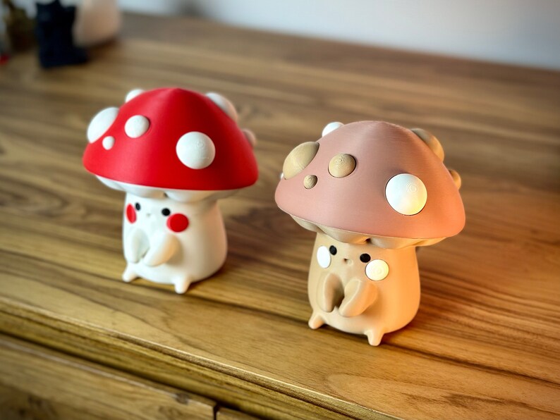 Cute Mushroom Cable Holder | Custom Colour | Mushroom Treasure Box ...