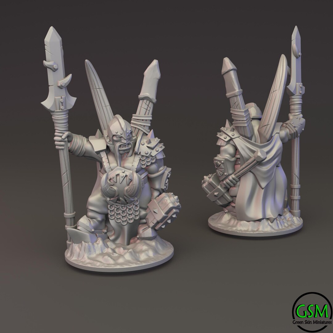 Ogre Tribes Characters (10mm Warmaster) by Green Skin Miniatures - Etsy