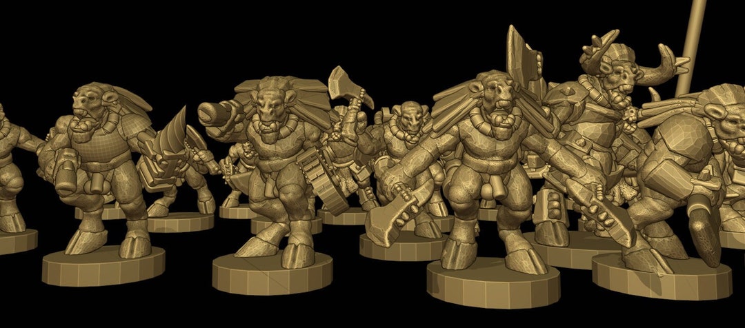 Penal Unit Half Beast Soldiers for Tabletop Wargaming. - Etsy