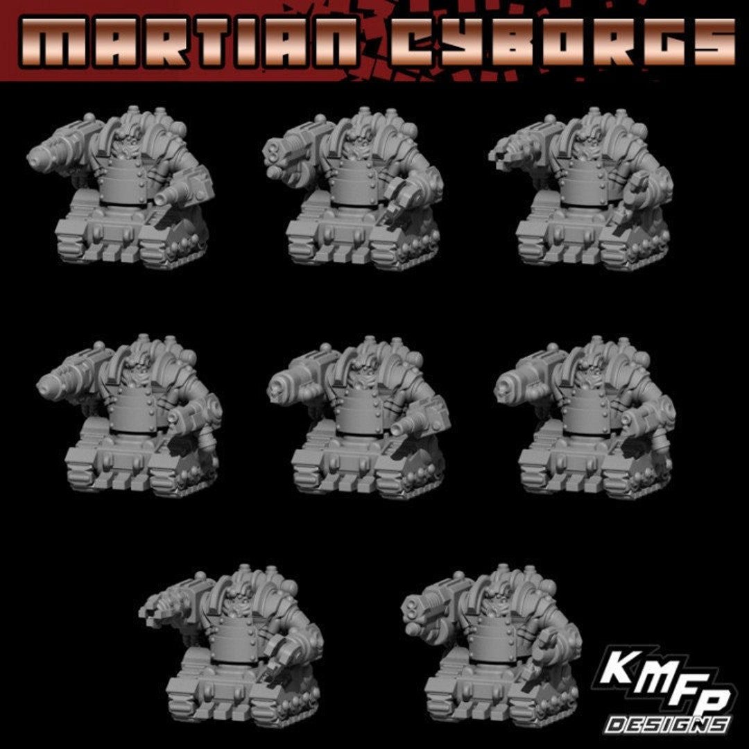 Martian Cyborg Infantry Siege Breakers for Tabletop Wargaming. - Etsy