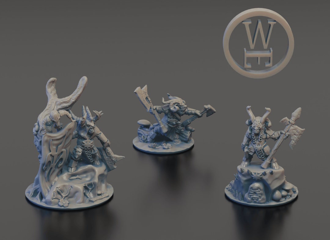 Beastkin Character Pack (10mm Warmaster) by Wakes Emporium - Etsy