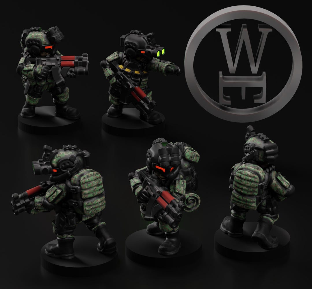 Reaztivyk Exclusion Zone Mercs (epic 6mm) for Tabletop Wargaming by ...