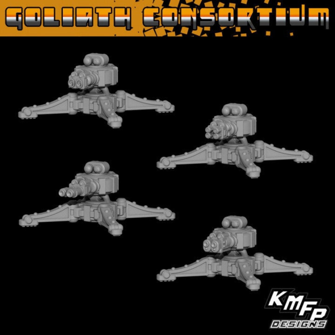 Goliath Consortium (space Dwarf) Brotherhood Sentry Gun for Tabletop ...