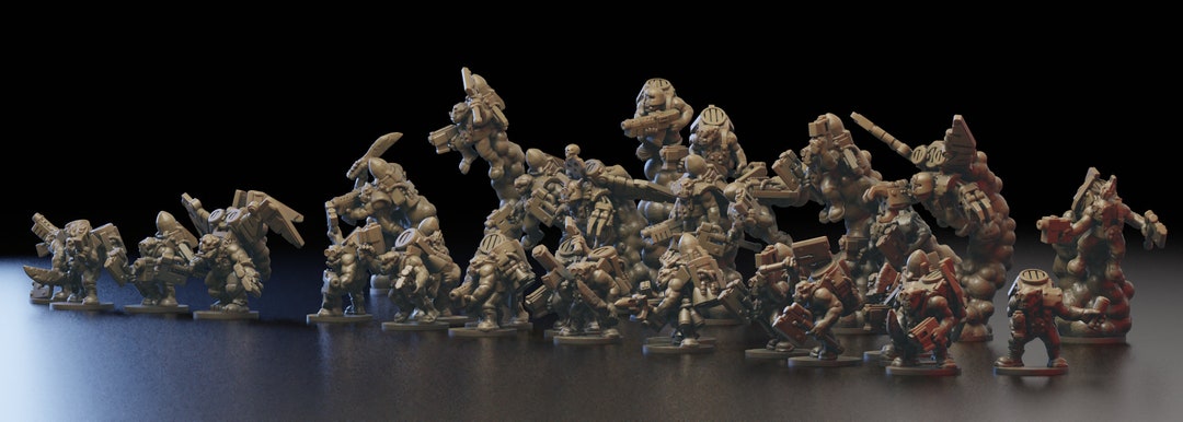 Space Orc Rocket Troopers for Tabletop Wargaming (epic) by Wakes ...