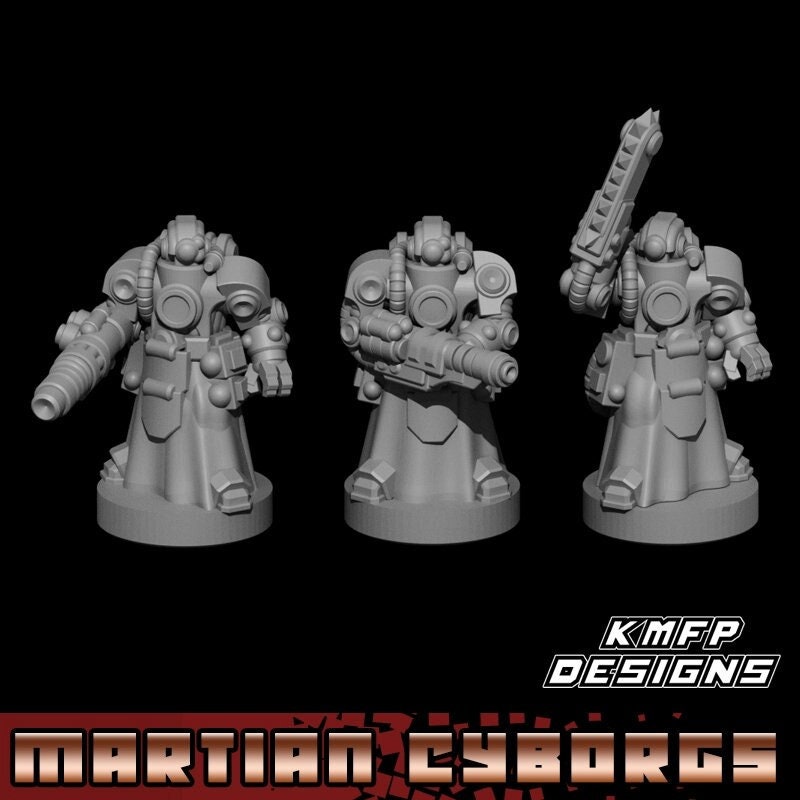 Martian Cyborg Cyber Thrall Infantry for Tabletop Wargaming. - Etsy