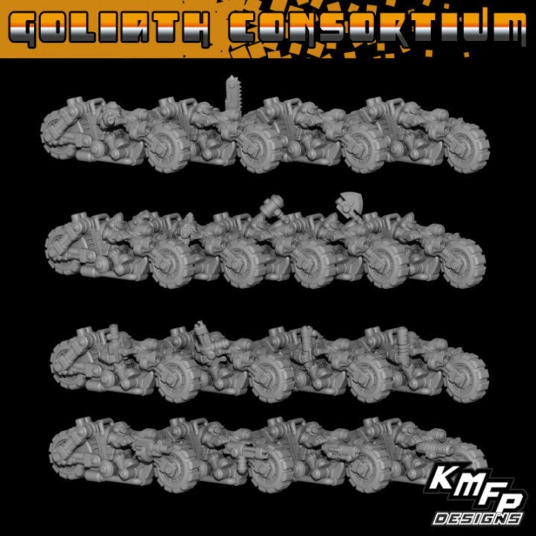Goliath Consortium (space Dwarf) Brotherhood Bikers for Tabletop ...
