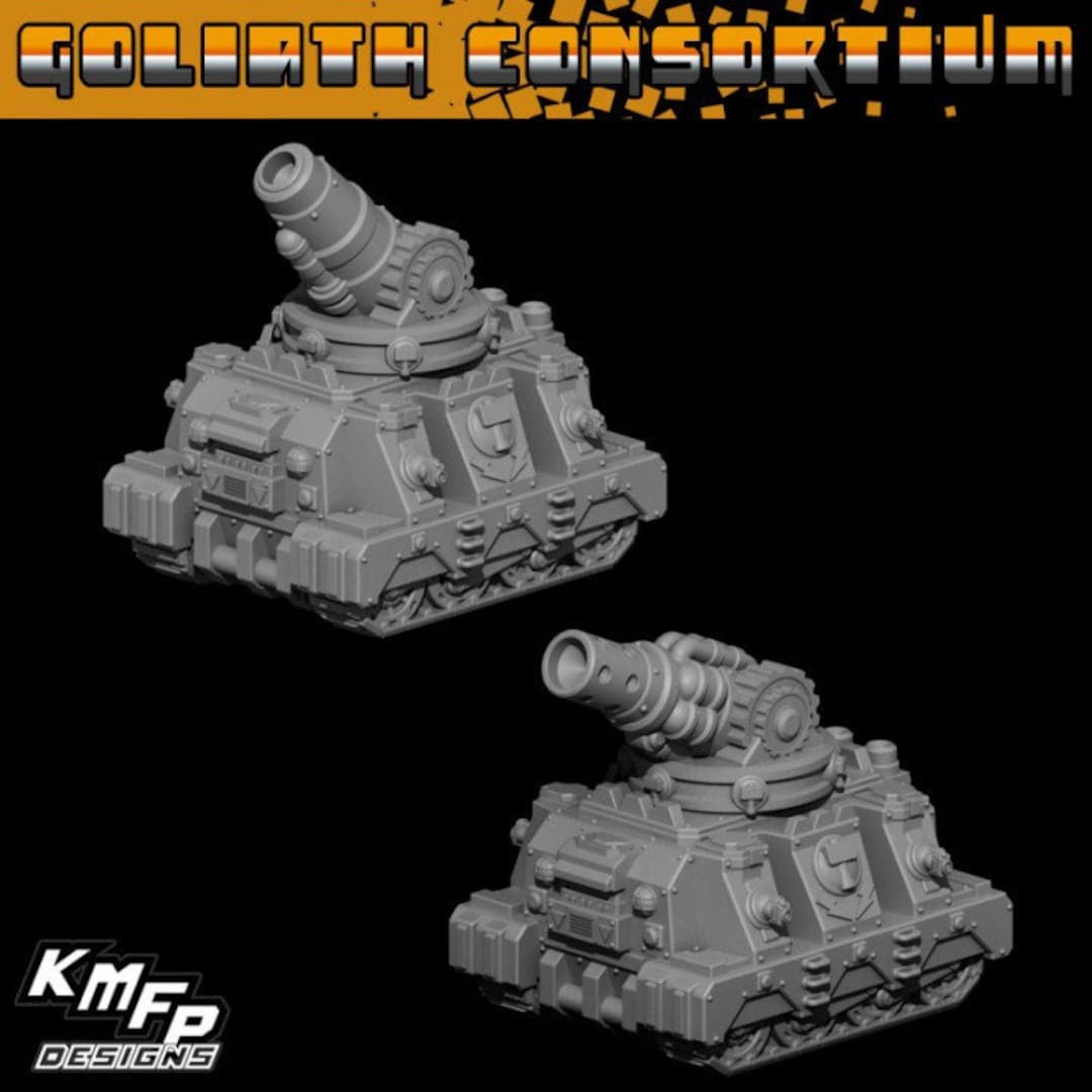 Goliath Consortium Battle Locomotive Cars (6-8mm) for Tabletop ...