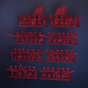 Kisevite red Guard Streltsy for 10mm Fantasy Battles - Etsy