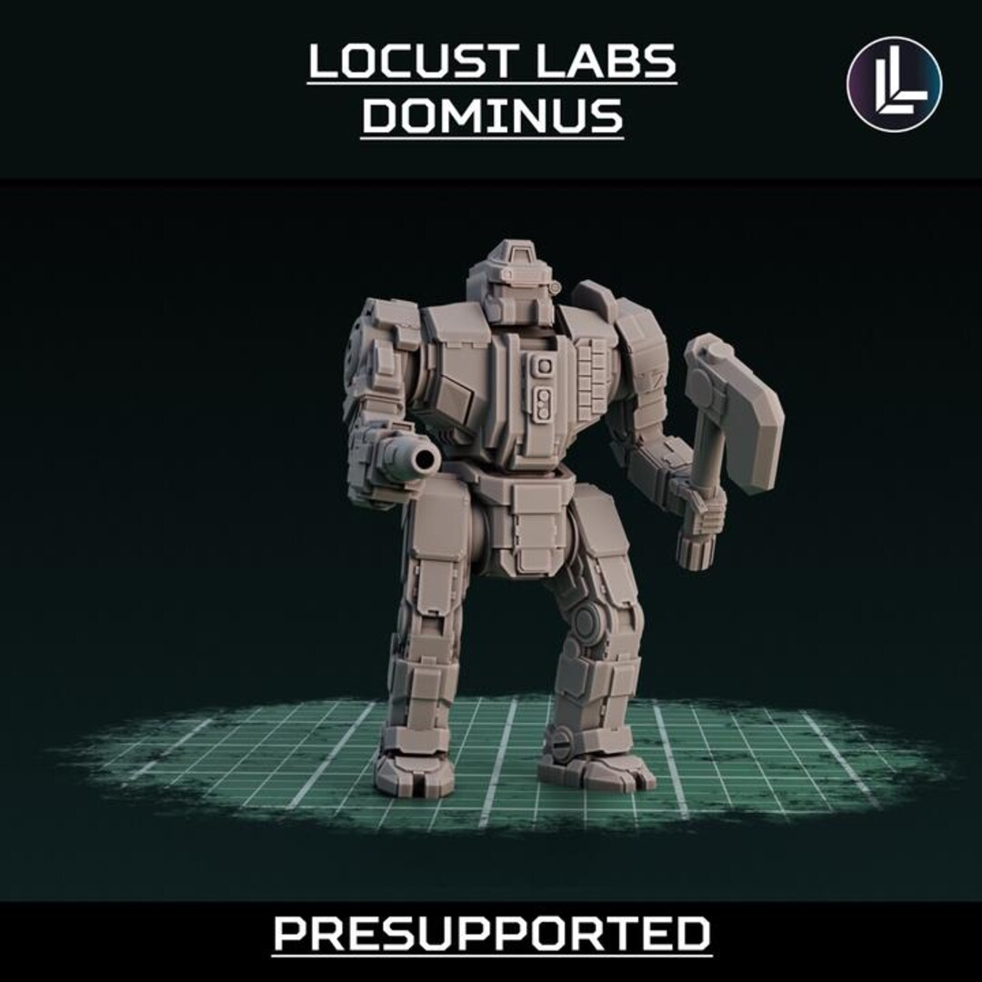 Dominus Rex, a Sci-fi Mecha (for 6mm Tabletop Wargaming) by Locust Labs ...