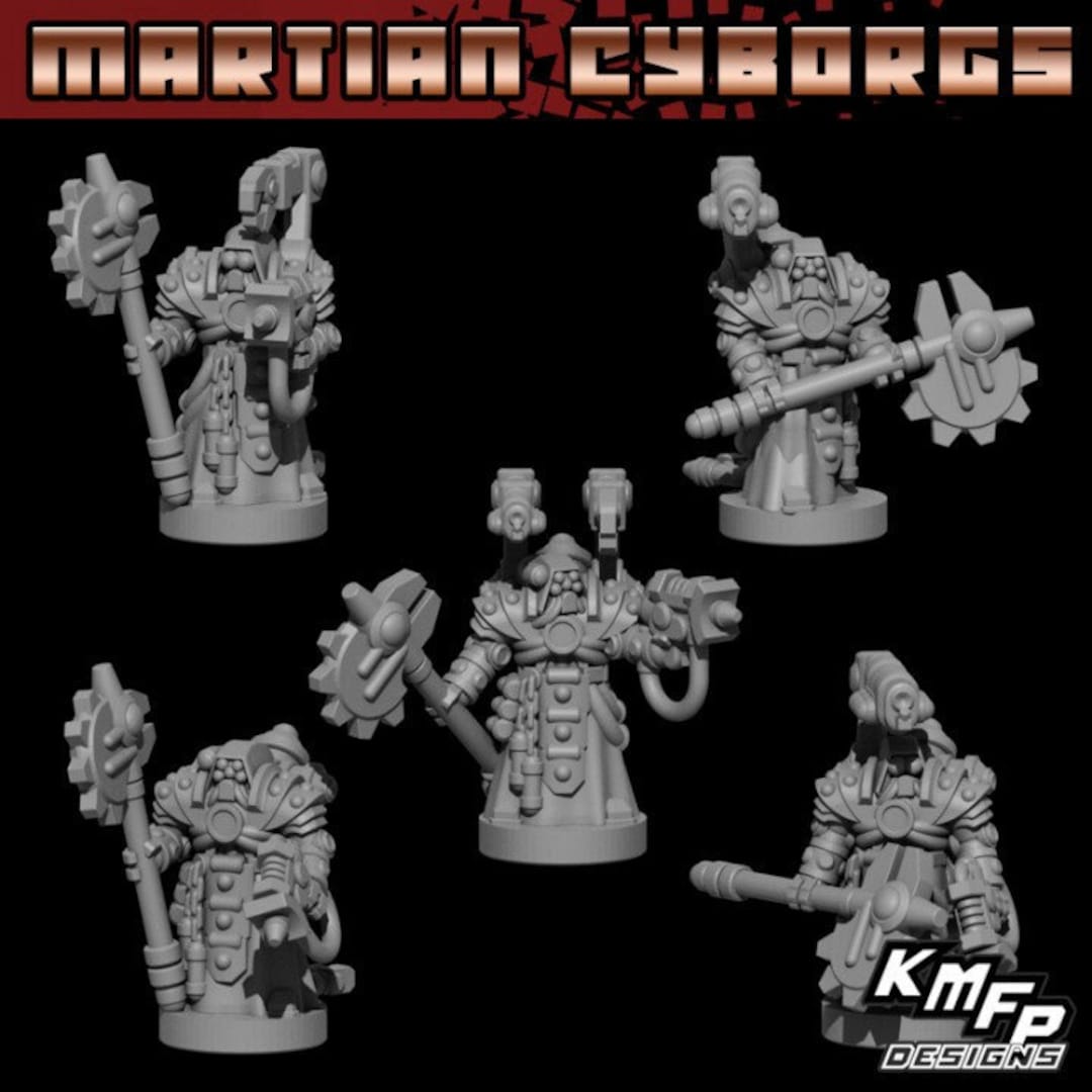 Martian Cyborg Tech Priests and Servitors for Tabletop Wargaming. - Etsy