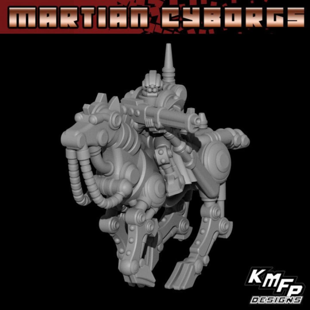 Martian Cyborg Dynamo Cavalry (6-8mm) for Tabletop Wargaming. - Etsy