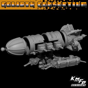 Goliath Consortium Armored Airship (6-8mm) for Tabletop Wargaming. - Etsy