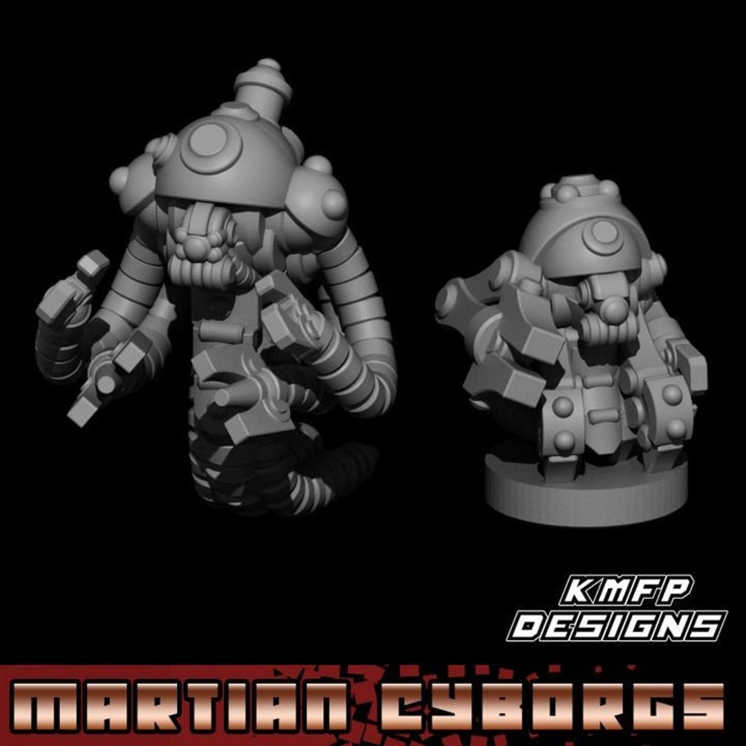 Martian Cyborg Guardian Cyborgs for Tabletop Wargaming. - Etsy