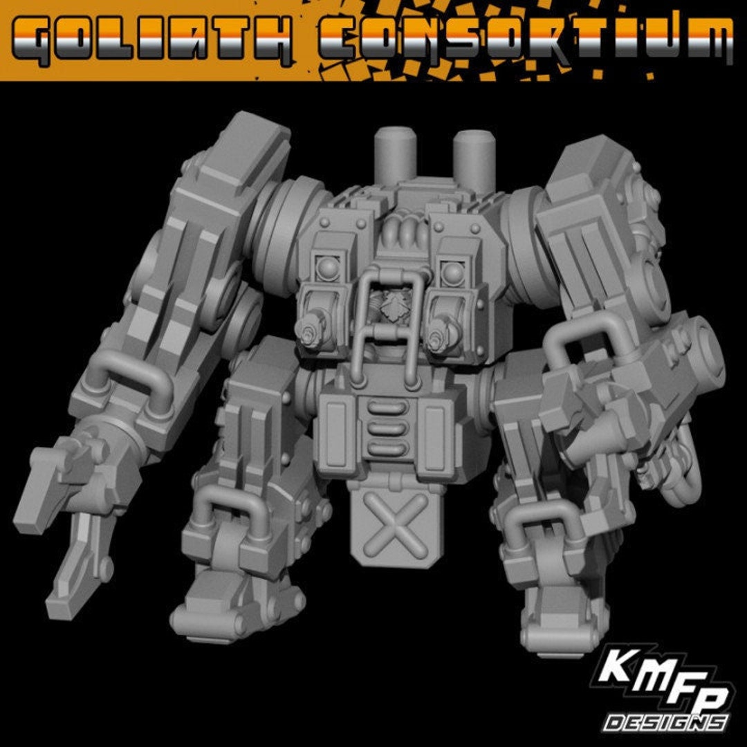 Goliath Consortium Industrial Combat Walker (6-8mm) for Tabletop ...
