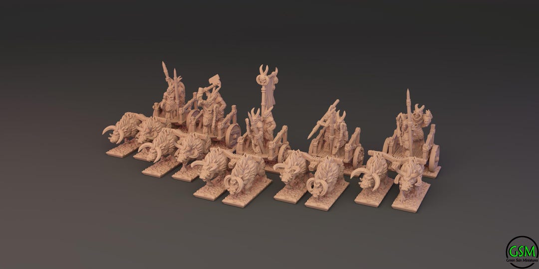 Beastkin Chariots by Green Skin Miniatures - Etsy