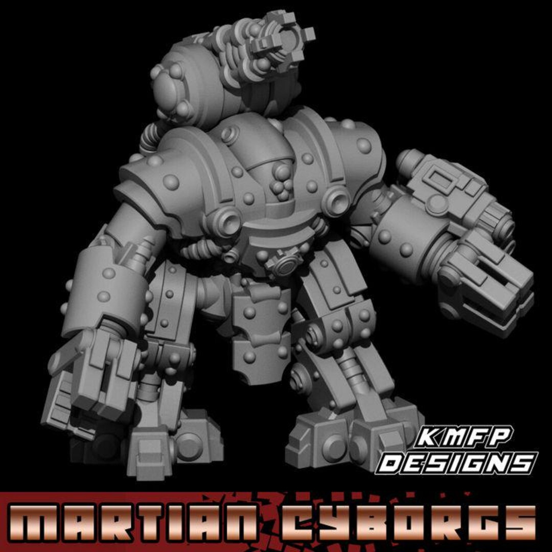 Martian Cyborg Heavy Siege Cyborg for Tabletop Wargaming. - Etsy
