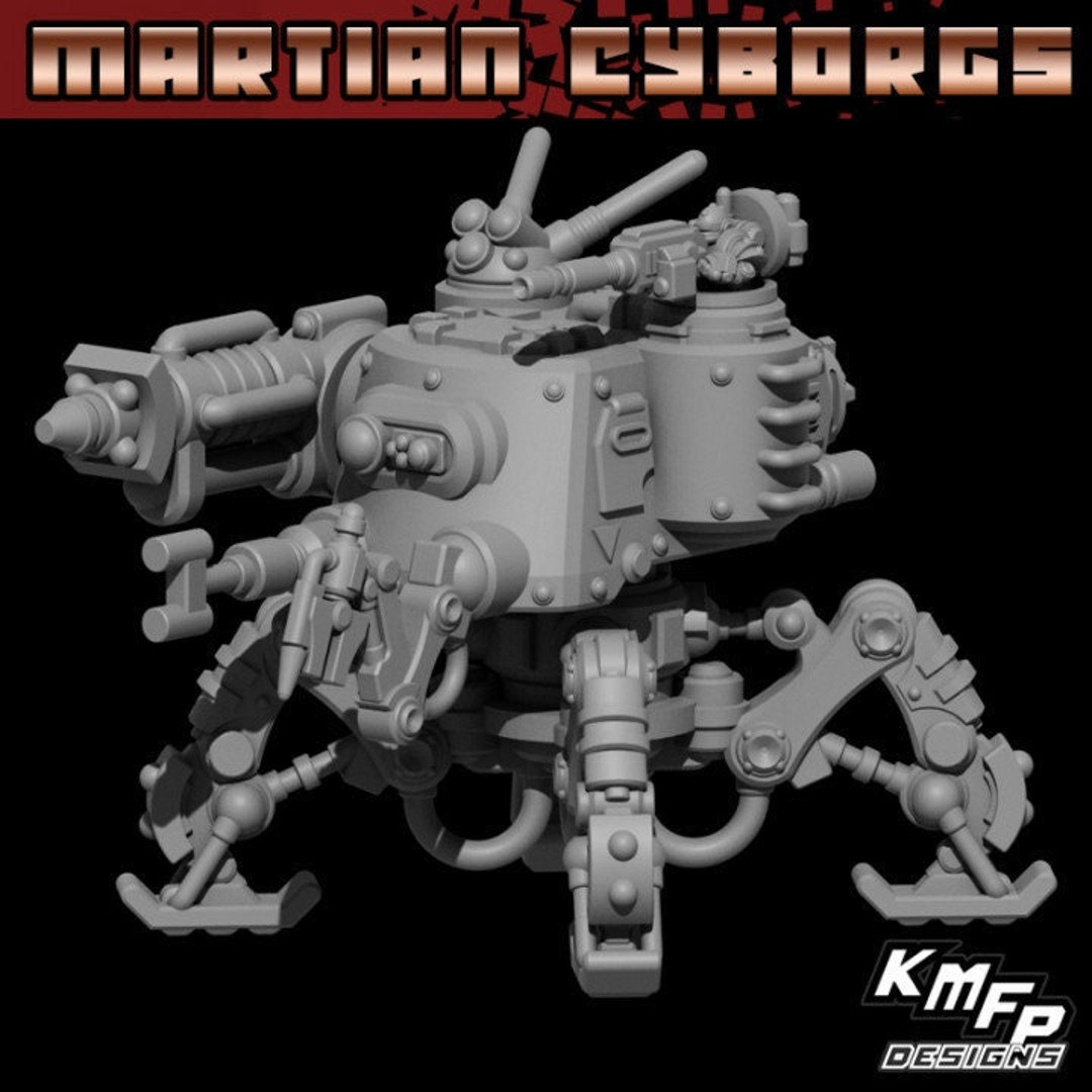 Martian Cyborg Driftcrawler Battlewalkers for Tabletop Wargaming. - Etsy