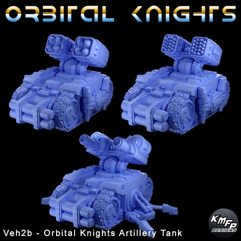 Orbital Knights Artillery Tanks for Tabletop Wargaming. | Etsy
