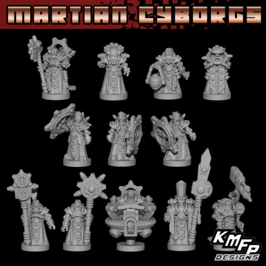Martian Cyborg Auxiliary Command for Tabletop Wargaming. - Etsy
