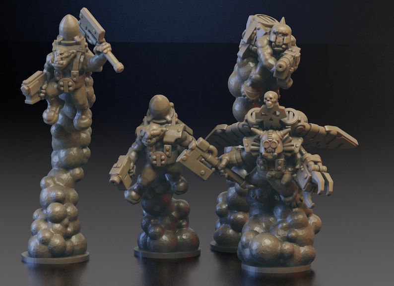 Space Orc Rocket Troopers for Tabletop Wargaming epic by - Etsy