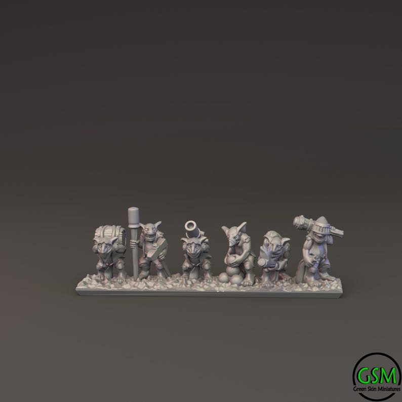 Ogre Tribes Goblin Warriors (10mm Warmaster) by Green Skin Miniatures ...