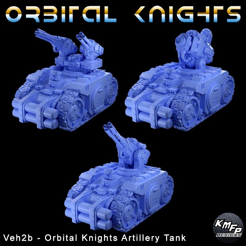 Orbital Knights Artillery Tanks for Tabletop Wargaming. - Etsy