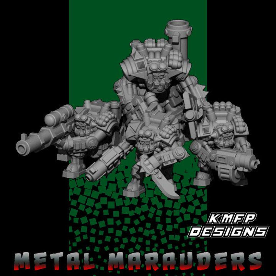 Metal Marauders - Commandos (6-8mm) for Tabletop Wargaming by KMFP. - Etsy