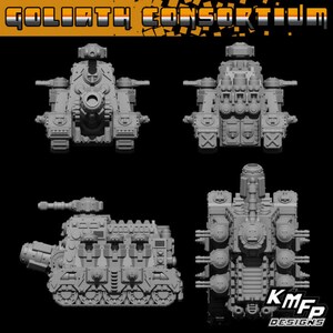 Goliath Consortium Landviathan (6-8mm) for Tabletop Wargaming. - Etsy