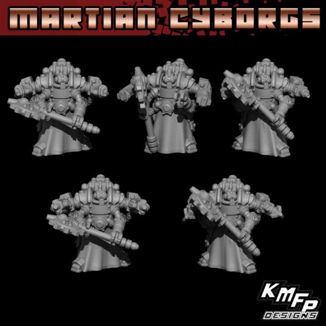 Martian Cyborg Heavy Cyborg Disciples for Tabletop Wargaming. - Etsy