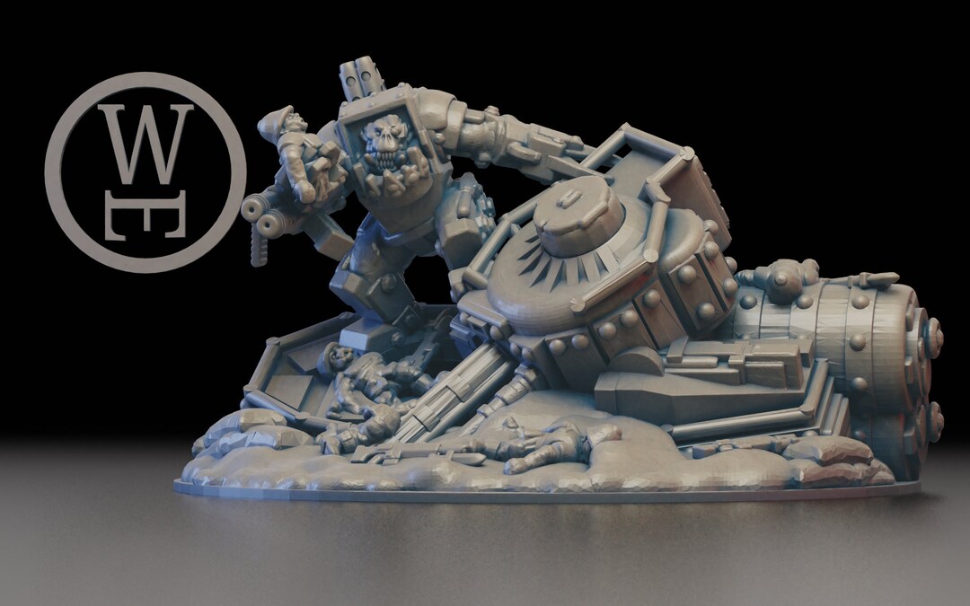 Mega Orc Commander for Tabletop Wargaming (epic) by Wakes Emporium - Etsy