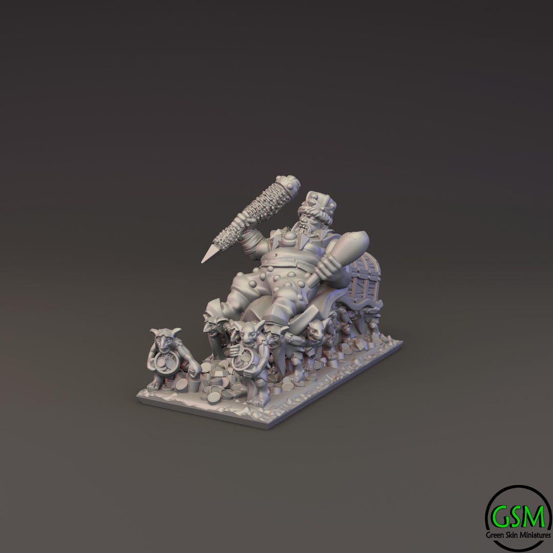 Ogre Tribes Ogre King and Court by Green Skin Miniatures - Etsy