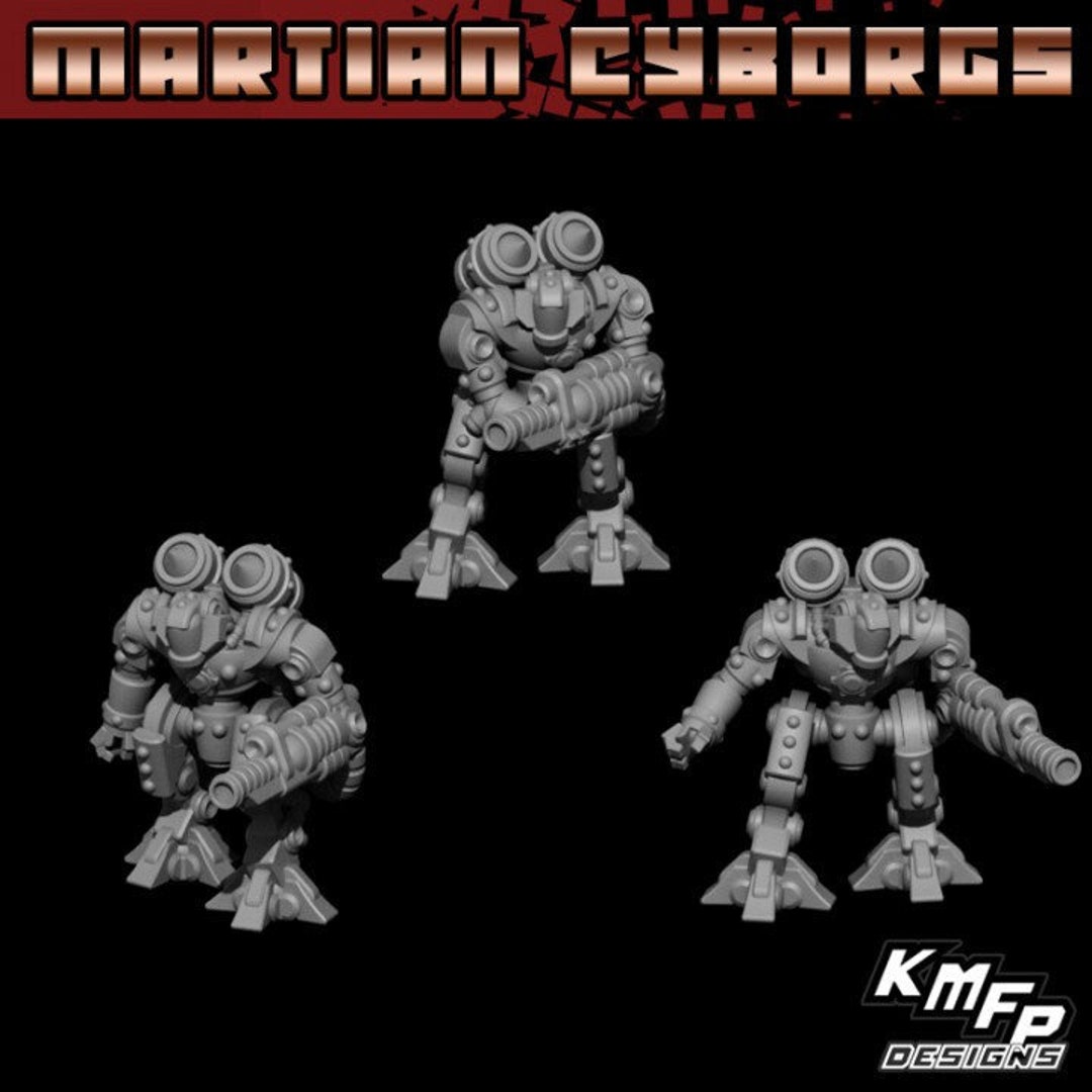 Martian Cyborg Shock Troop Cyborgs for Tabletop Wargaming. - Etsy