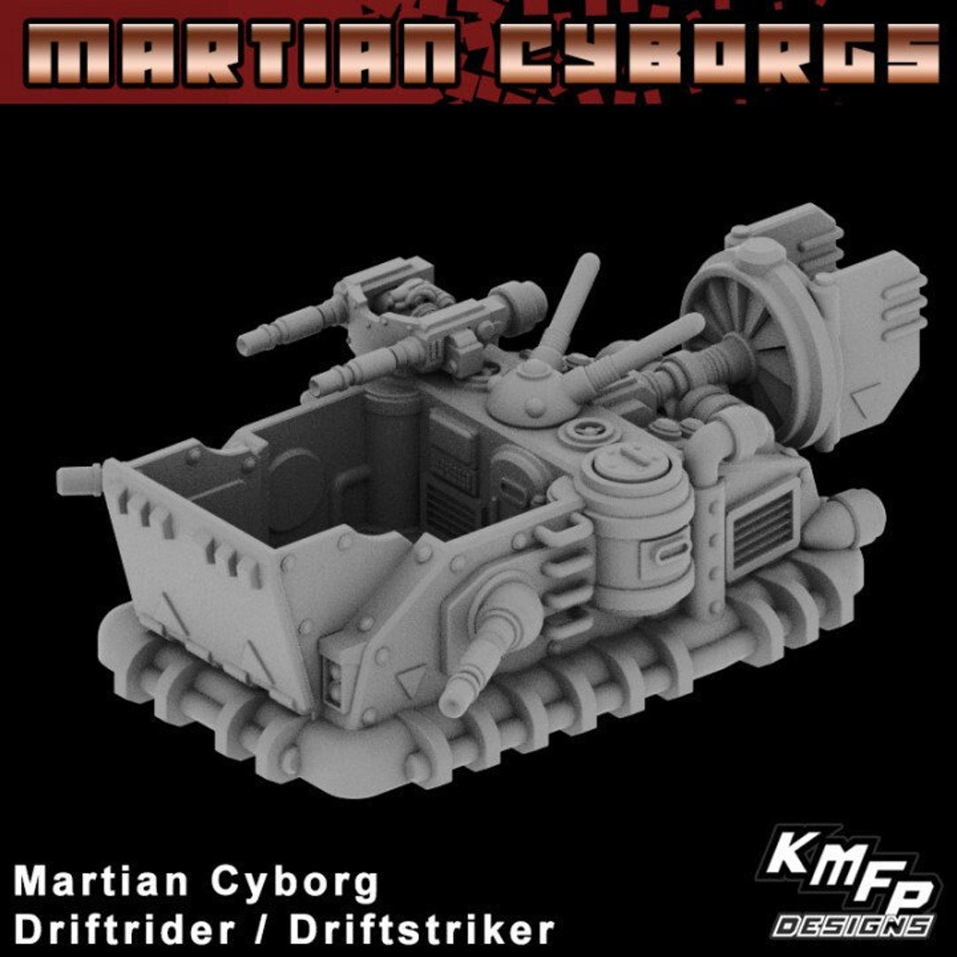 Martian Cyborg Driftrider Apcs for Tabletop Wargaming. - Etsy