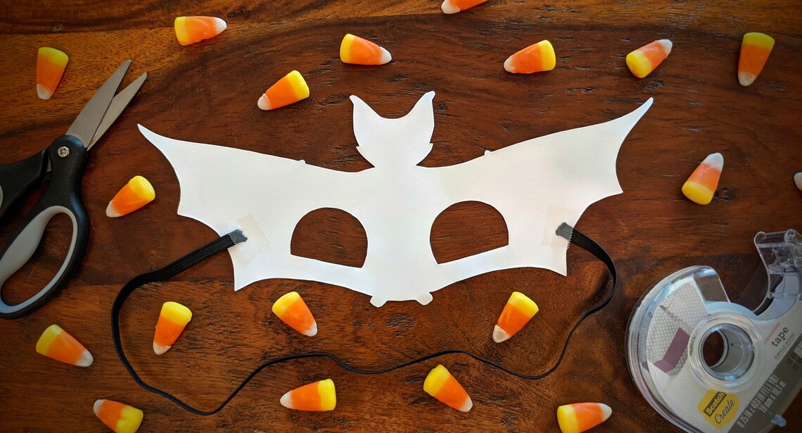 Halloween Bat Mask | Printable Coloring Activity for Kids | Children's ...