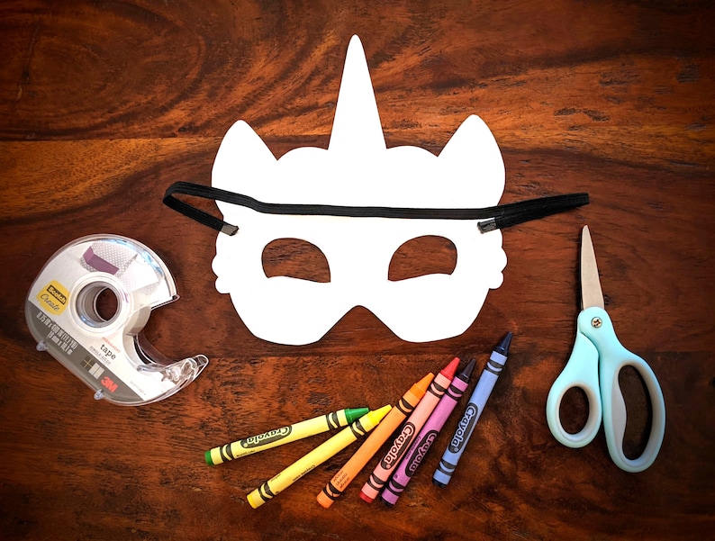 Unicorn Mask | Printable Coloring Activity for Kids | Children's Craft ...