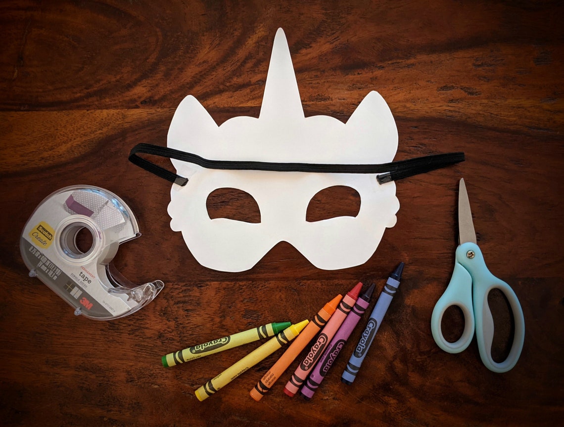 Unicorn Mask Printable Coloring Activity for Kids | Etsy