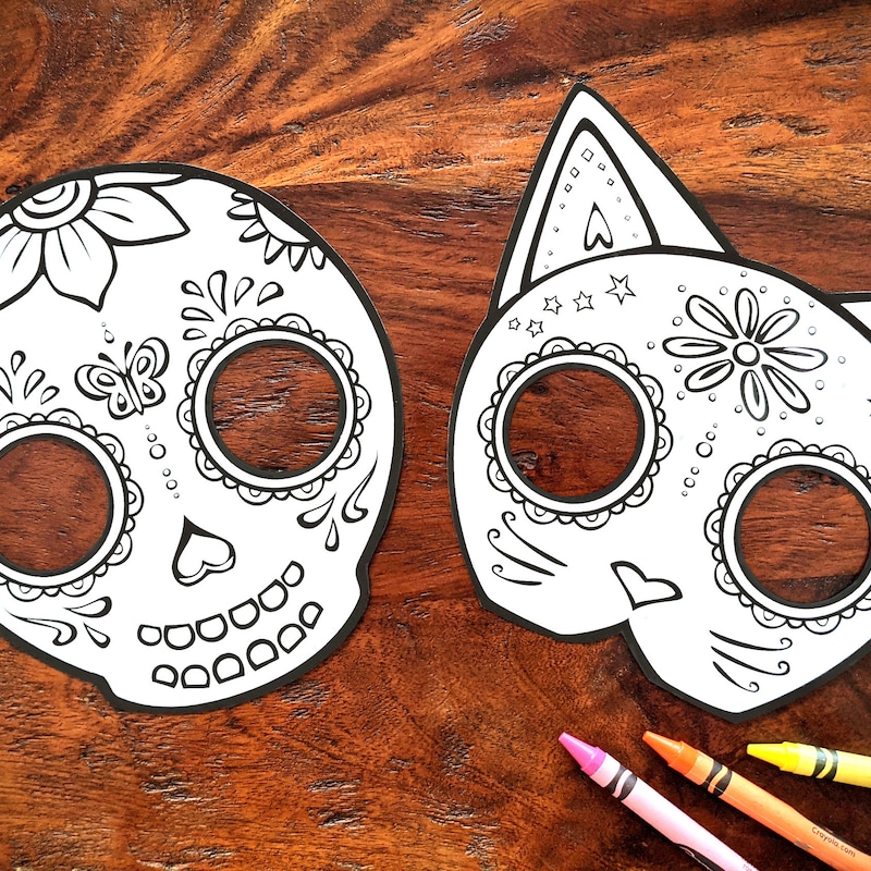 Sugar Skull Mask - Etsy